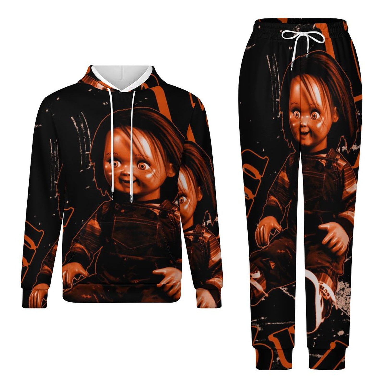Childs Play Horror Chucky Adult Hoodies And Sweatpants Set Sweatshirts ...