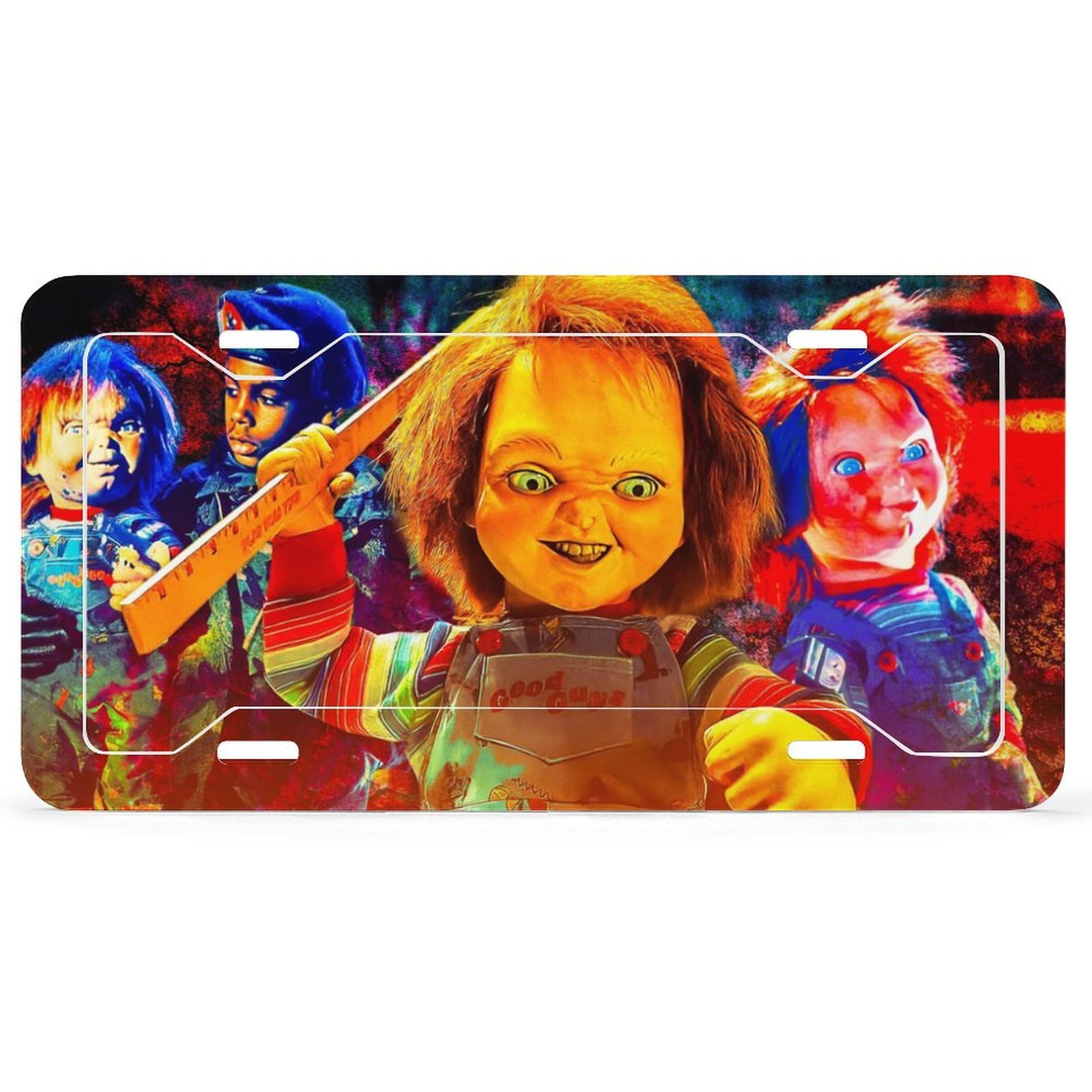 Childs Play Movie License Plate Covers Frames Aluminum Auto Truck Car ...