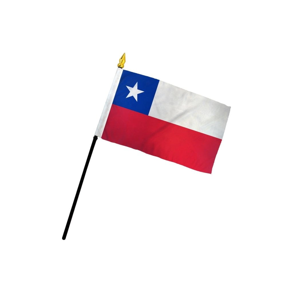 Chile 4x6in Stick Flag - Walmart.com