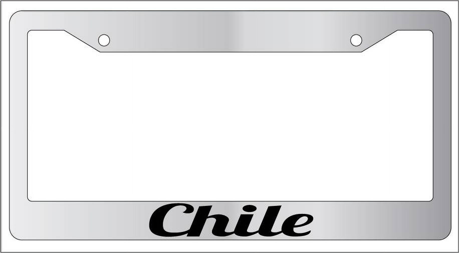 Chile Chrome Plastic License Plate Frame - Walmart.com