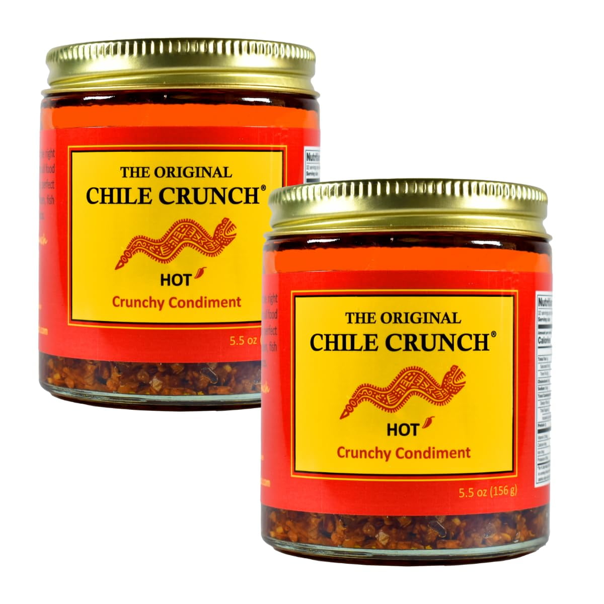 Chile Crunch-A Crunchy All Natural Spicy Condiment Hot Flavor 2 Jar ...