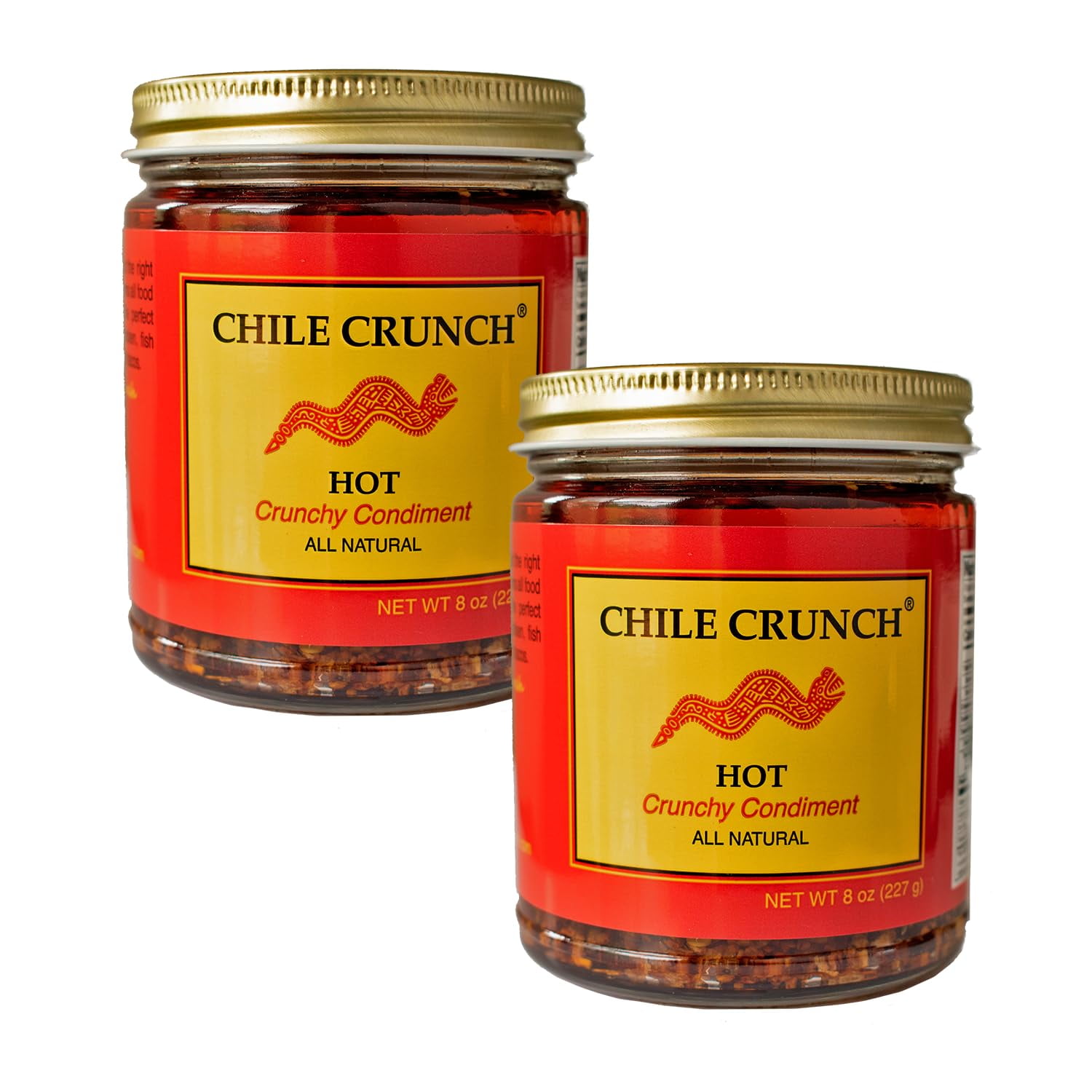 Chile Crunch-A Crunchy All Natural Spicy Condiment Hot Flavor 2 Jar ...