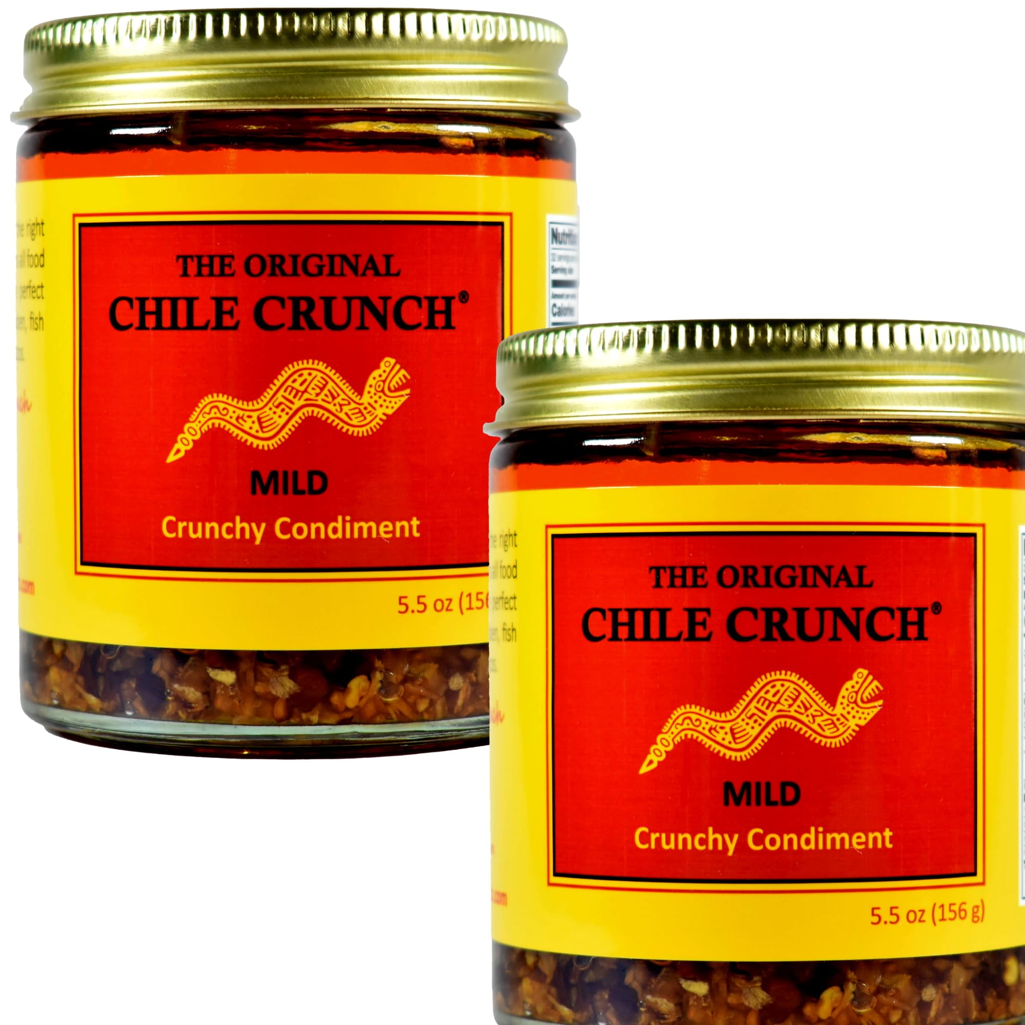 Chile Crunch-A Crunchy All Natural Spicy Condiment Mild Flavor 2 Jars ...