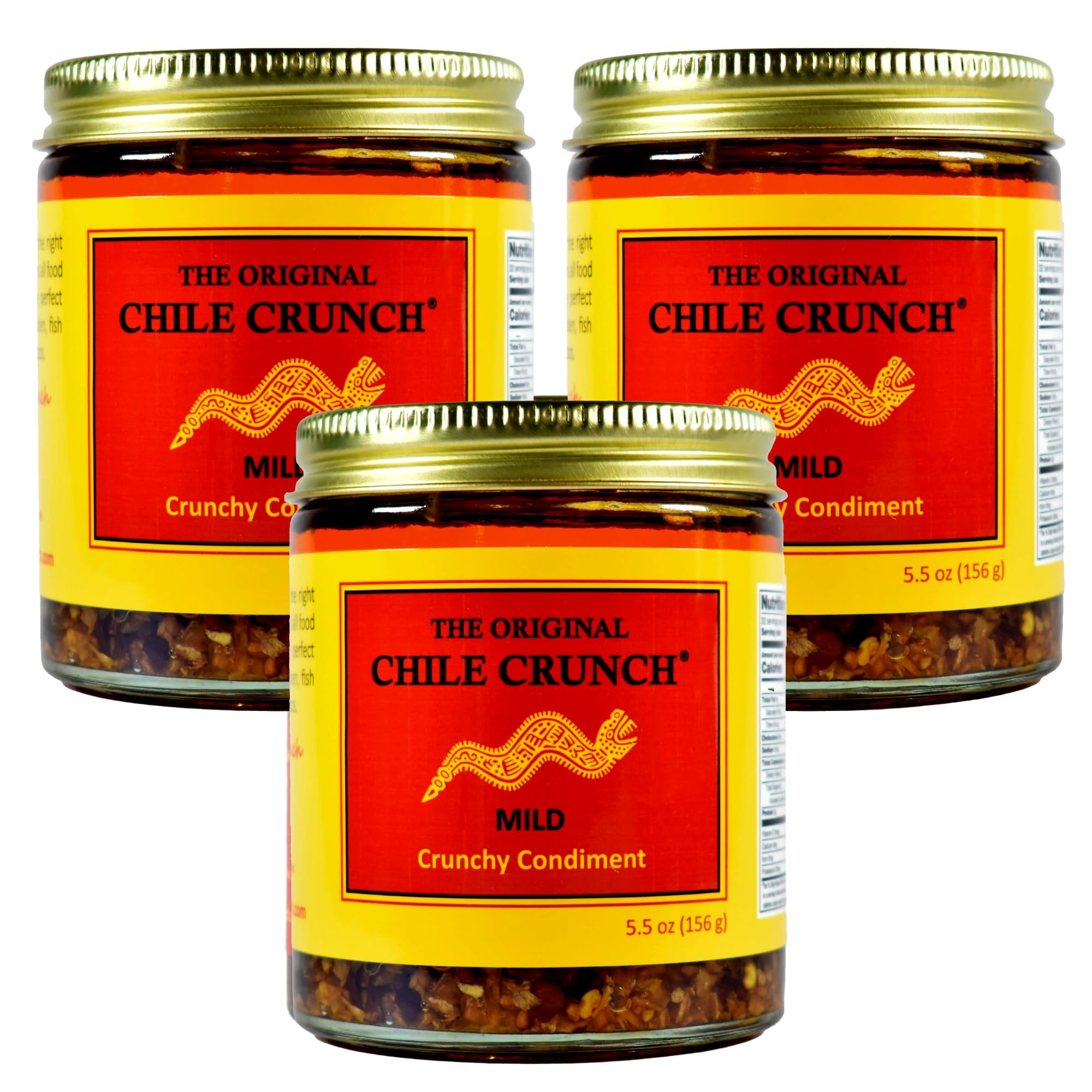 Chile Crunch- Crispy Spice Oil, All Natural Mild Flavor Condiment, 3 ...