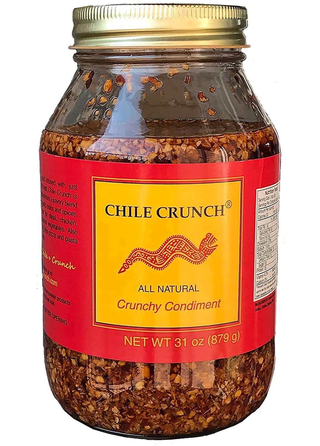Chile Crunch A Crunchy All Natural Spicy Condiment (Original) 31 Oz ...