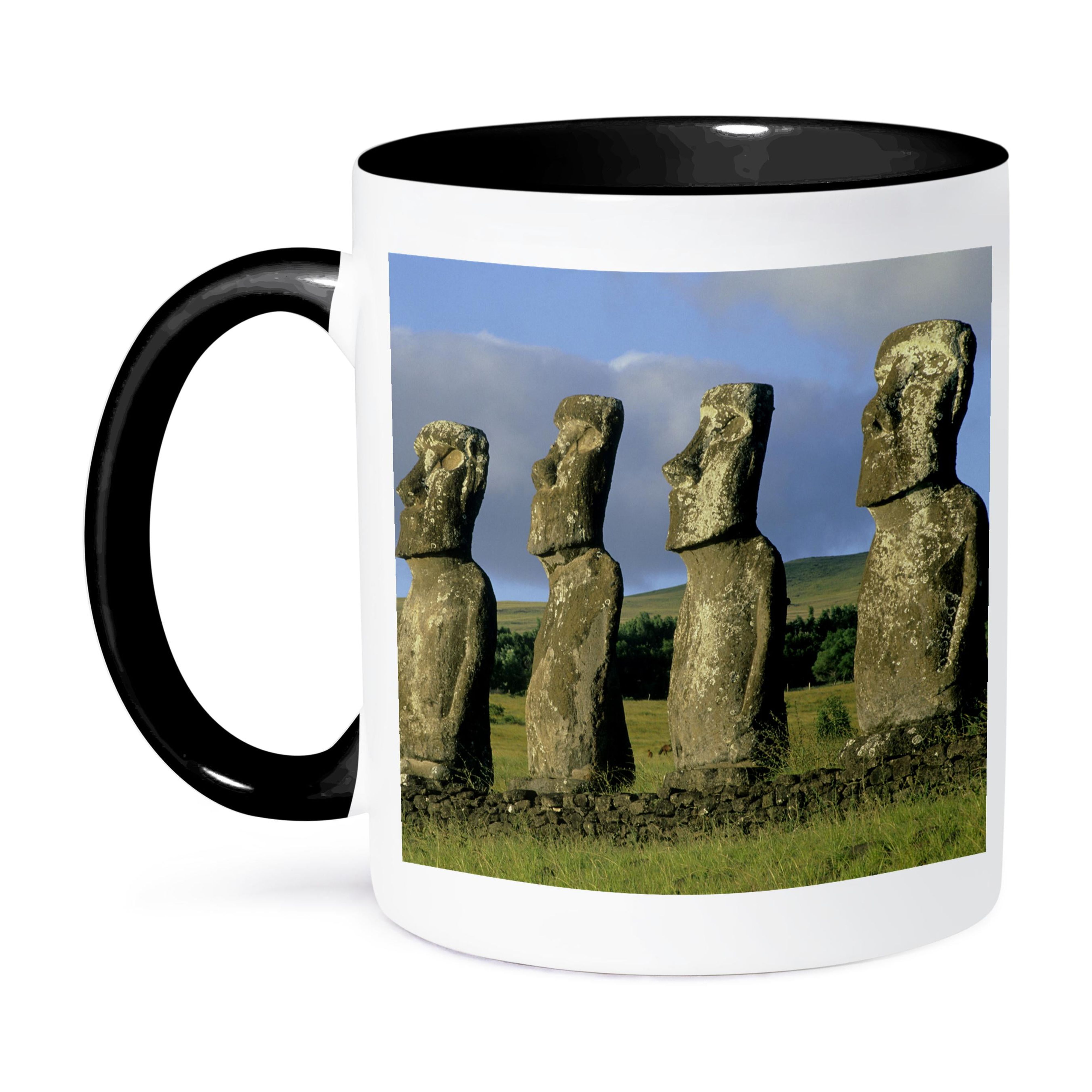 Chile, Easter Island, Ahu Akivi, Moai Statues - Sa05 Ksc0009 - Kevin ...