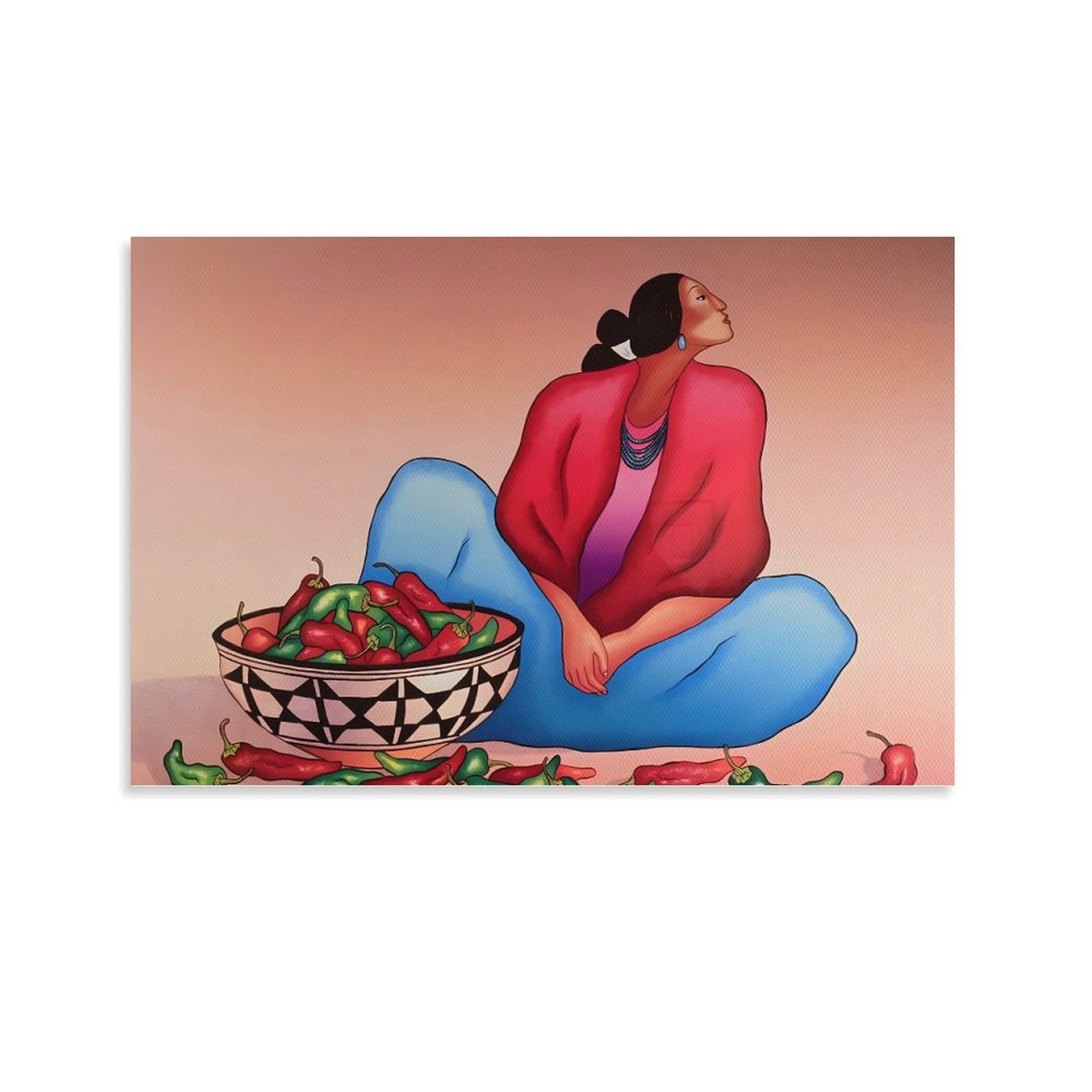 Chile Fiesta by R.C. Gorman Poster Picture Print Canvas Poster Wall ...