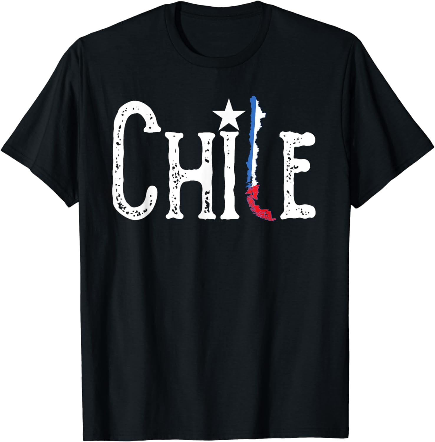 Chile Flag Map, the Chilean Flag Map T-Shirt - Walmart.com
