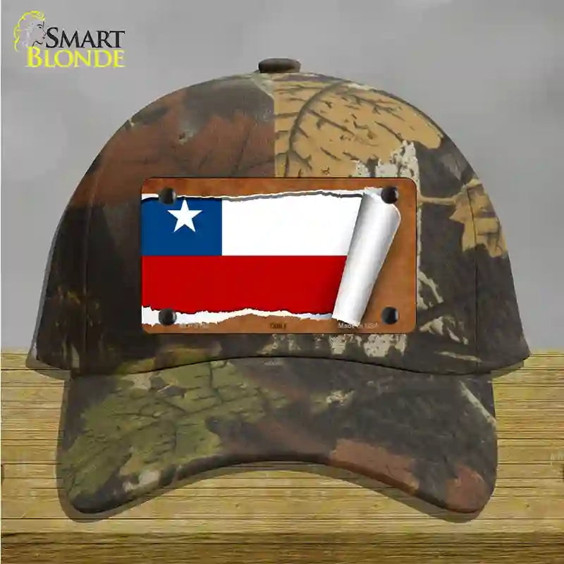 Chile Flag Scroll Novelty License Plate Hat Cotton Camoflauge - Walmart.com