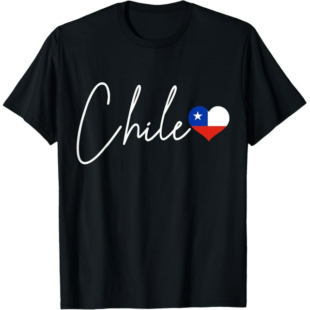 Chile Heart Pride Chilean Flag T-Shirt - Walmart.com