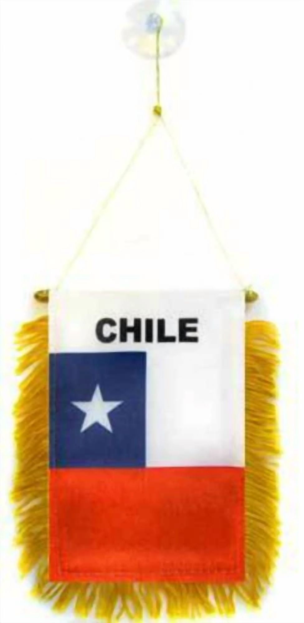 Chile Mini Flag 4"X6" Window Banner W/ Suction Cup - Walmart.com