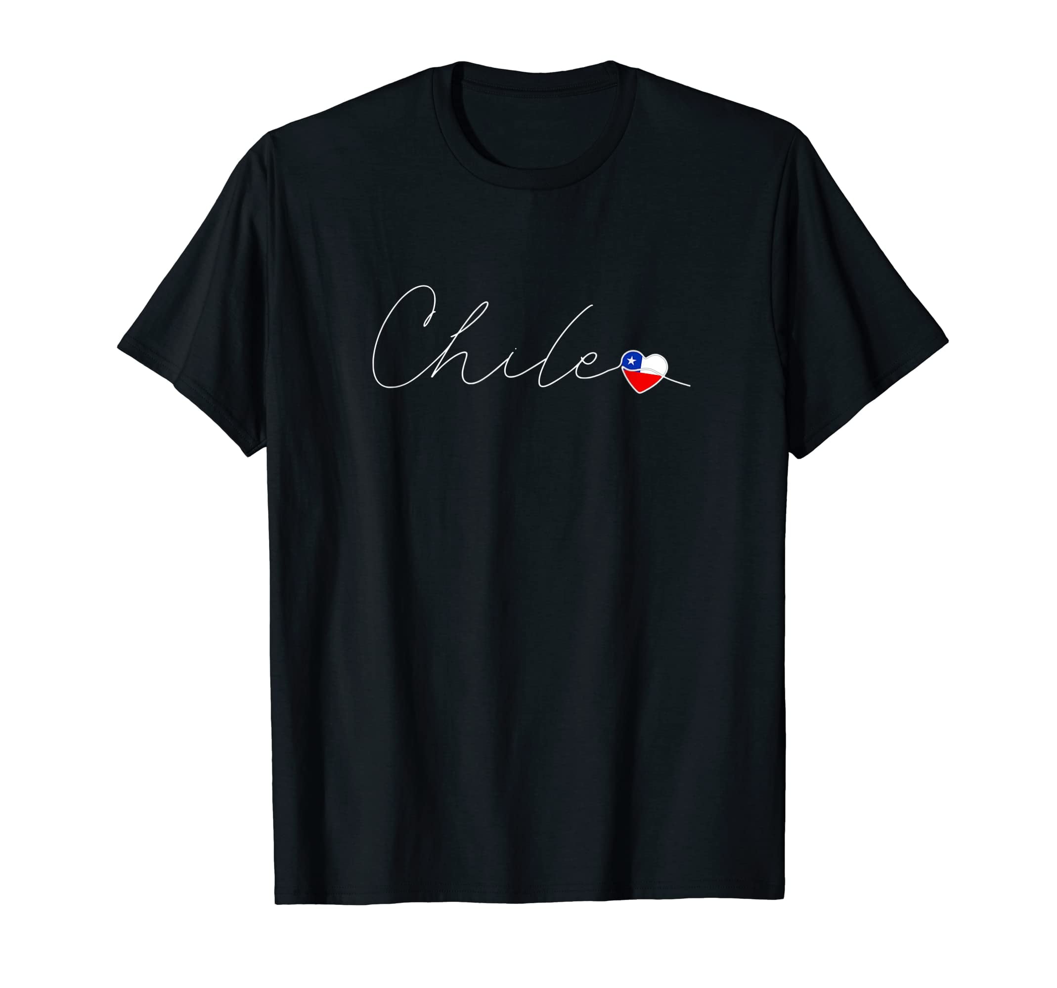 Chile Simple Love Chilenian Flag Heart on Chile T-Shirt - Walmart.com
