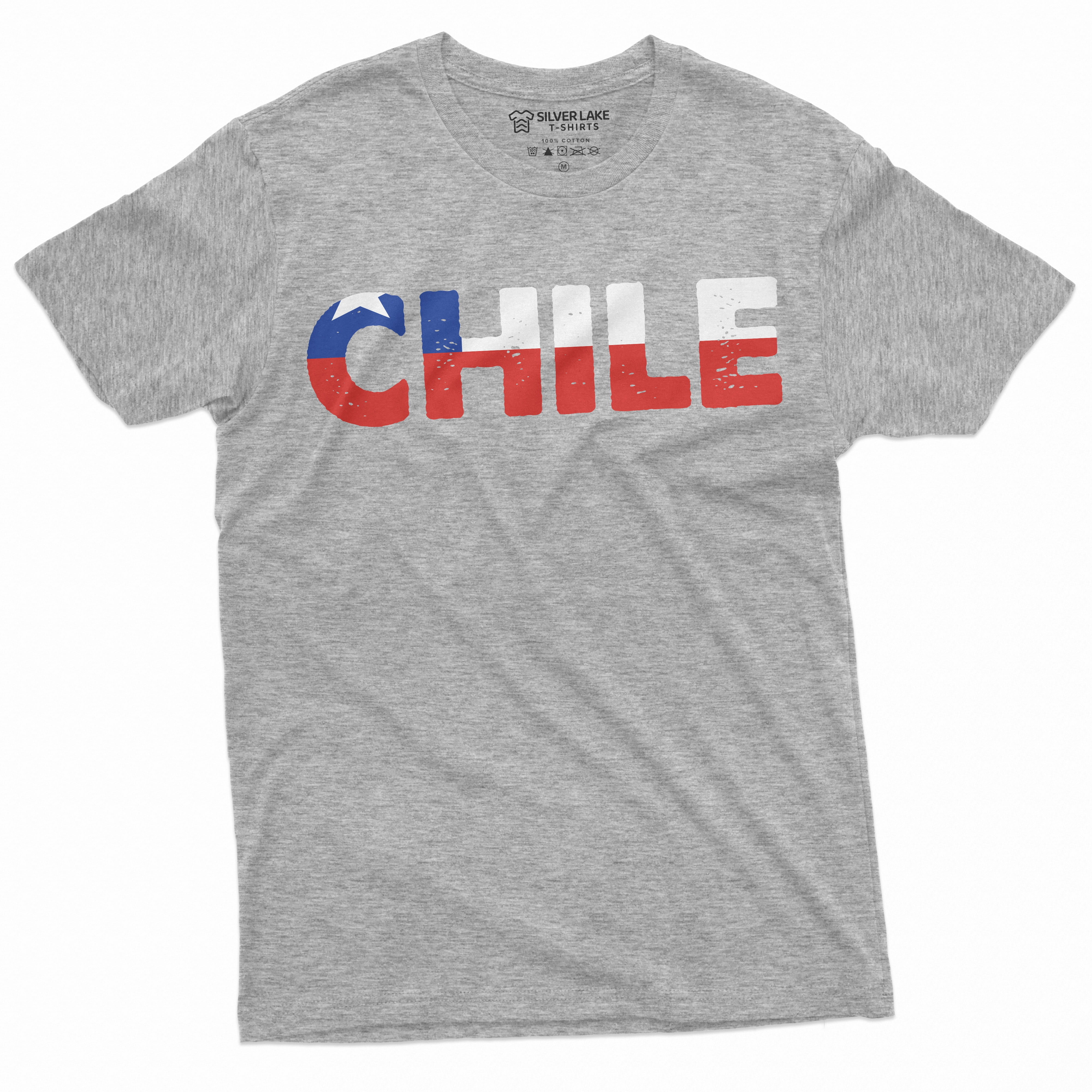 Chile T-shirt Mens Chilean flag Tee Shirt Patriotic Nations Symbolism ...