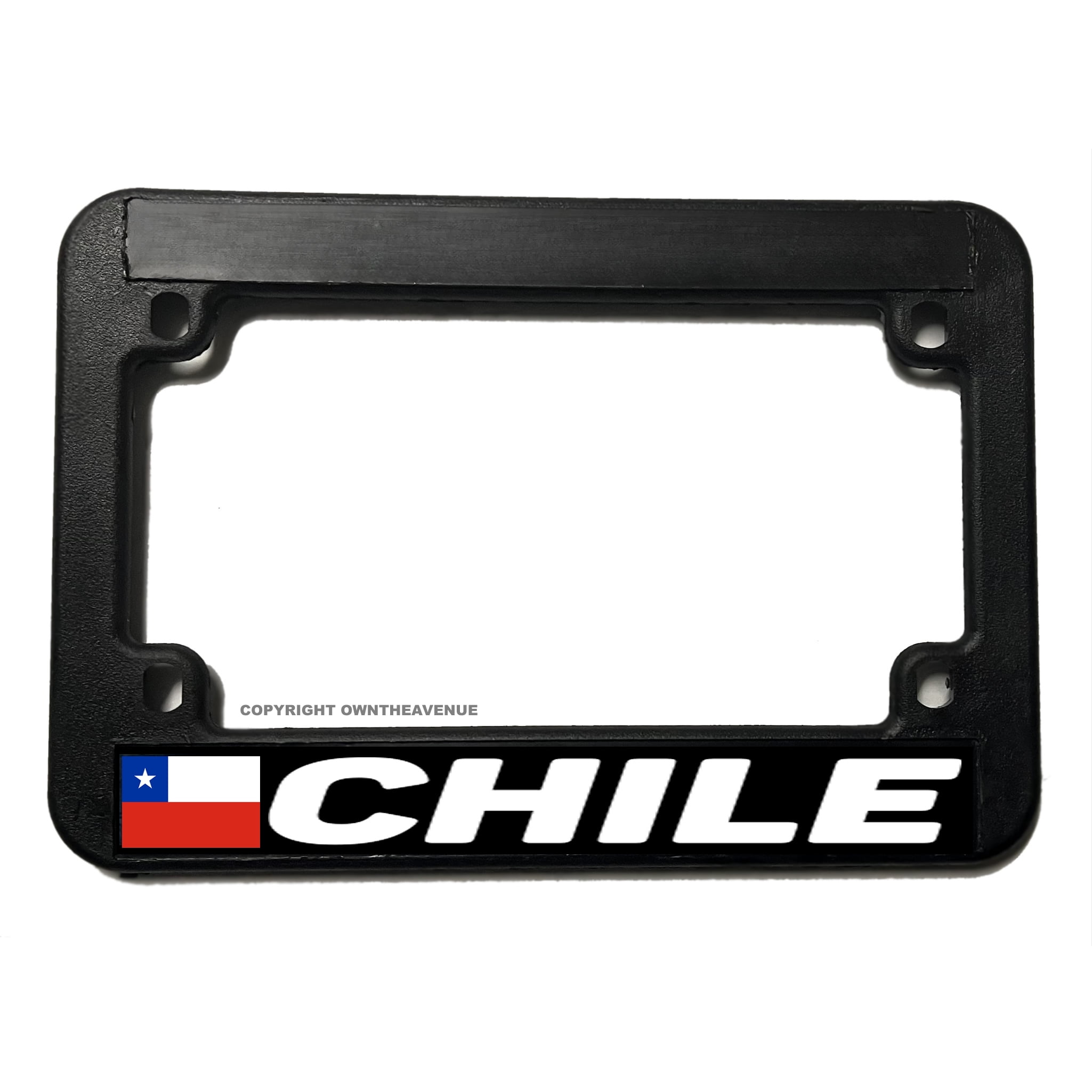 Chile World Flag Country Motorcycle License Plate Frame - Walmart.com
