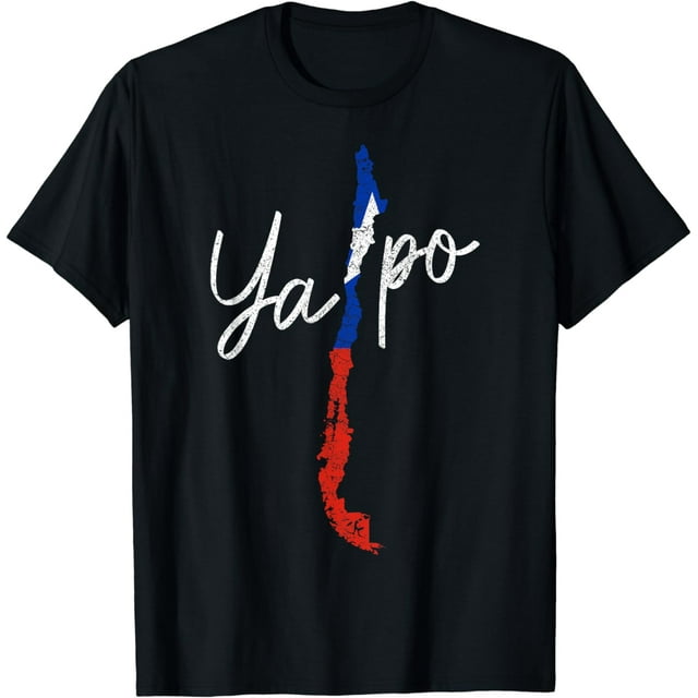 Chile Ya Po Chilean Flag Slang Pride Funny Vintage Chile Map T-Shirt ...