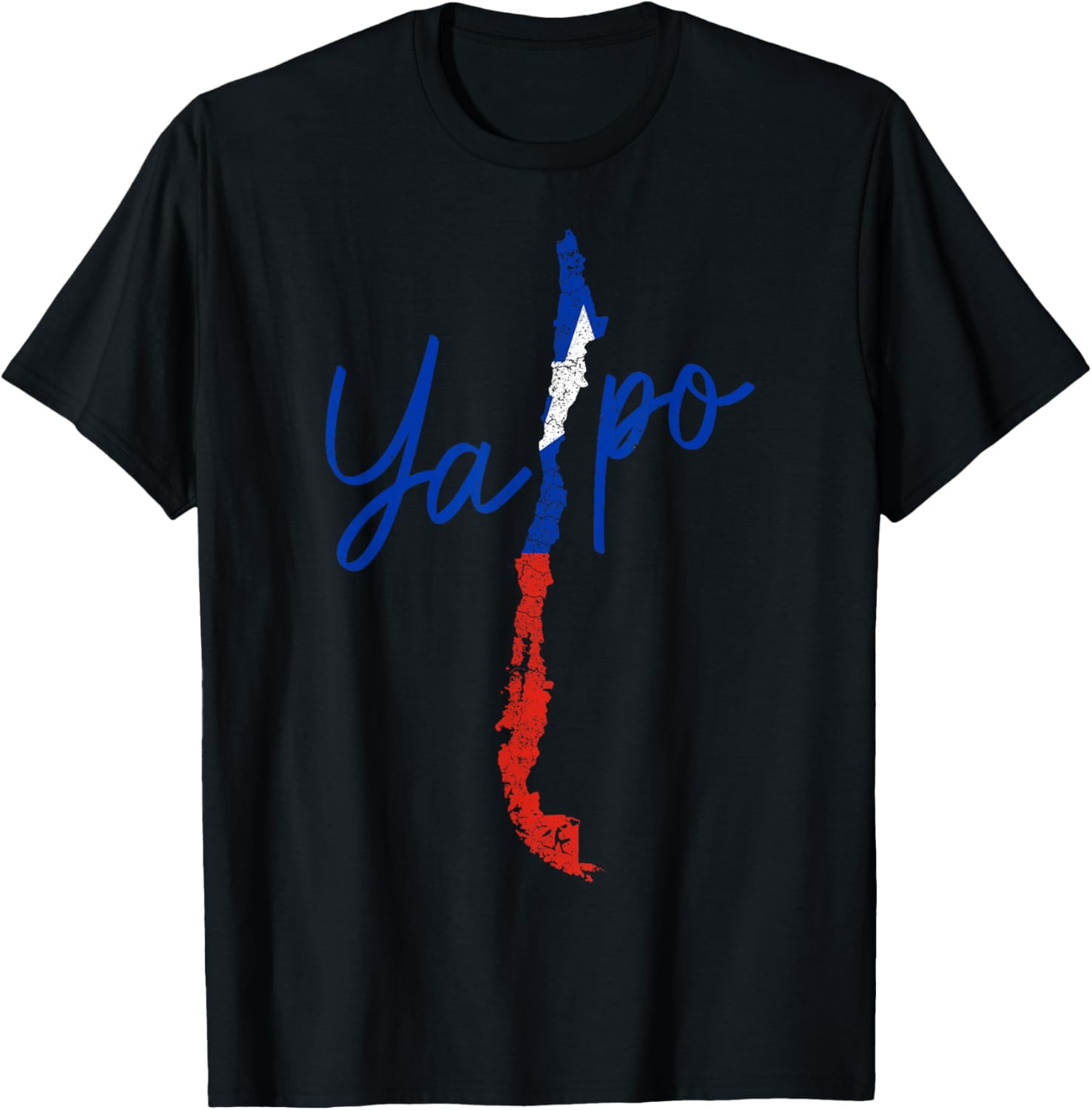 Chile Ya Po Chilean Flag Slang Pride Funny Vintage Chile Map T-Shirt ...