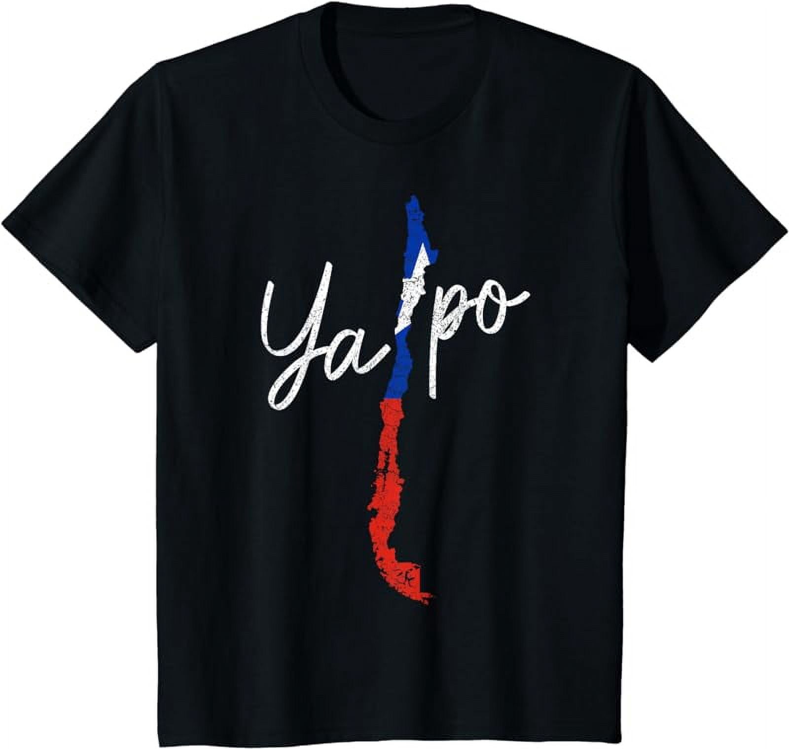 Chile Ya Po Chilean Flag Slang Pride Funny Vintage Chile Map T-Shirt ...