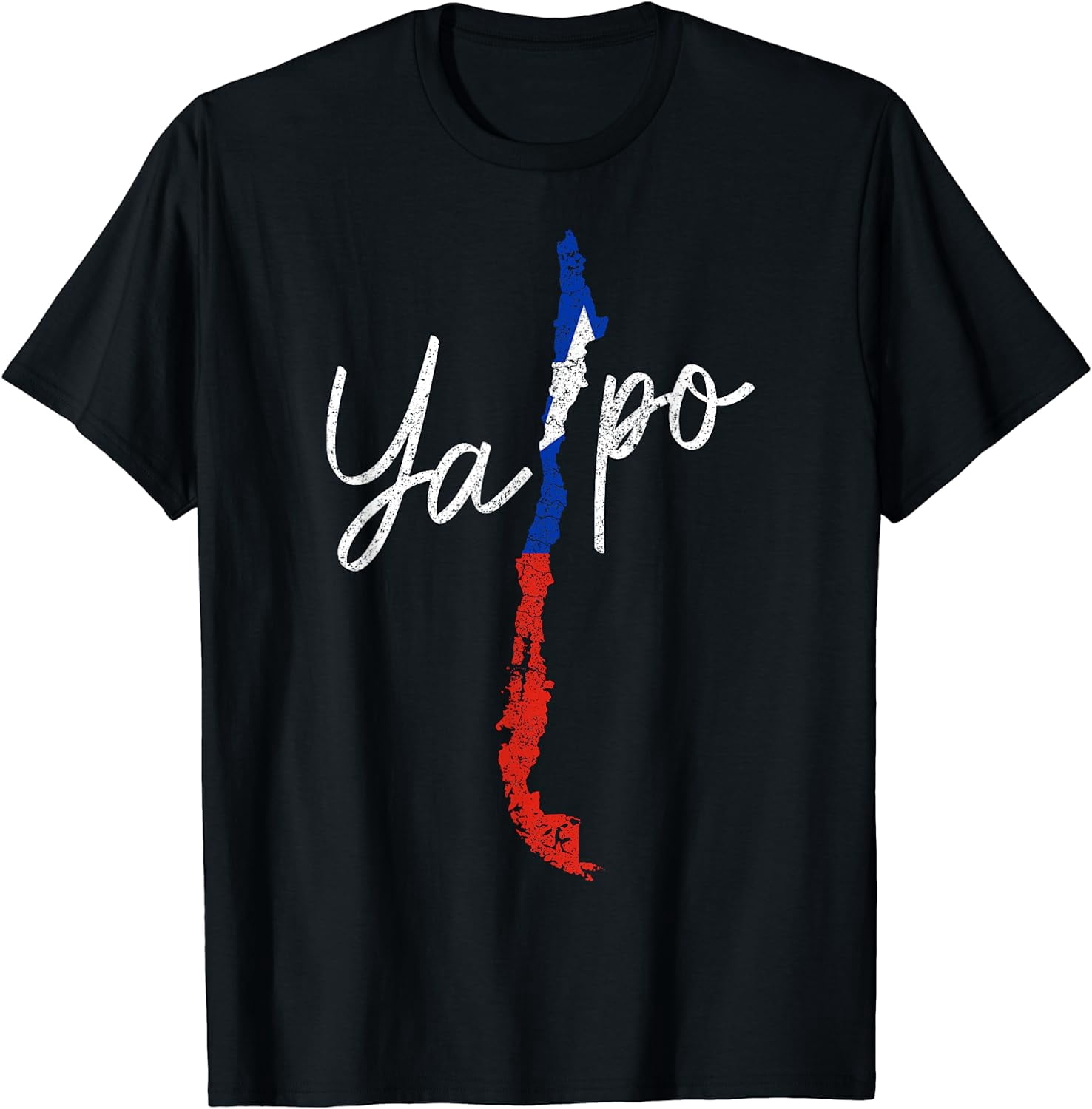 Chile Ya Po Chilean Flag Slang Pride Funny Vintage Chile Map T-Shirt ...