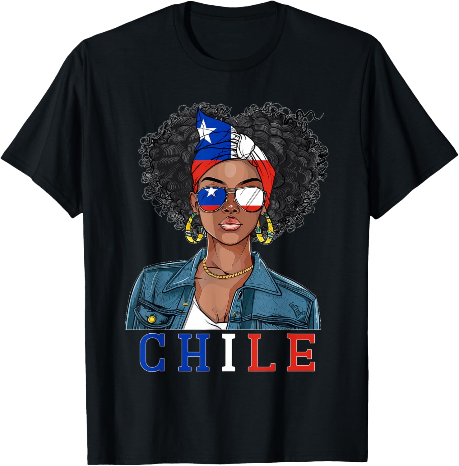 Chilean Flag Souvenirs Woman Uniform Girl Hat Chile T-Shirt - Walmart.com