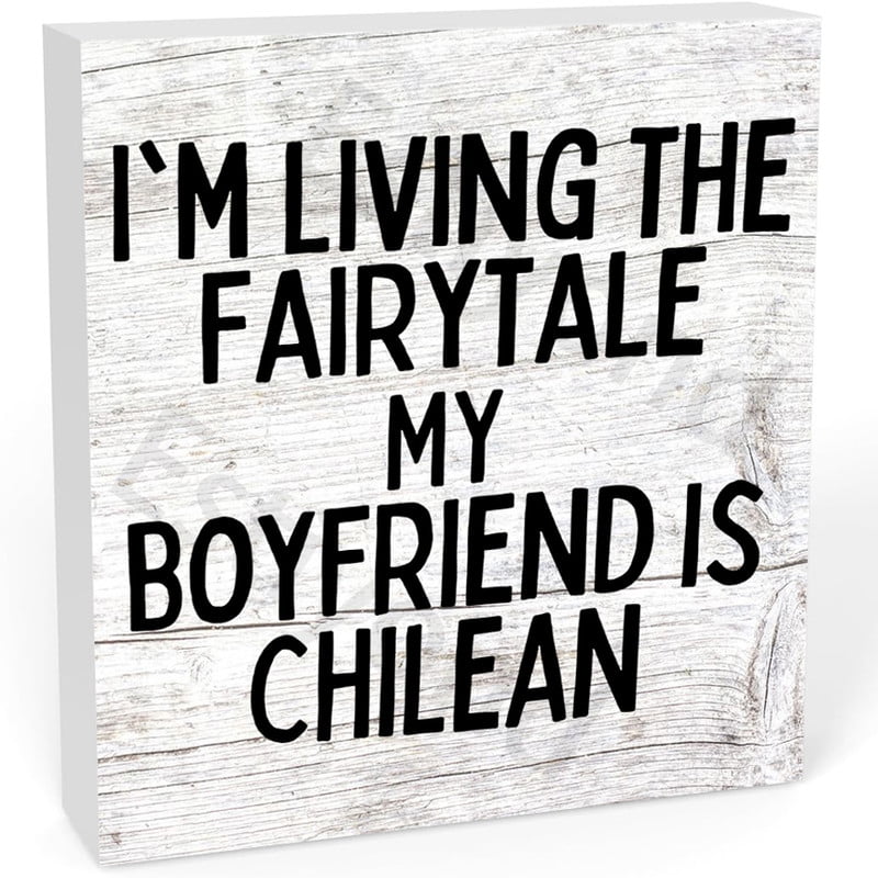 Chilean Gift Chilean Boyfriend Chile Gifts Wooden Box Sign Decorative ...