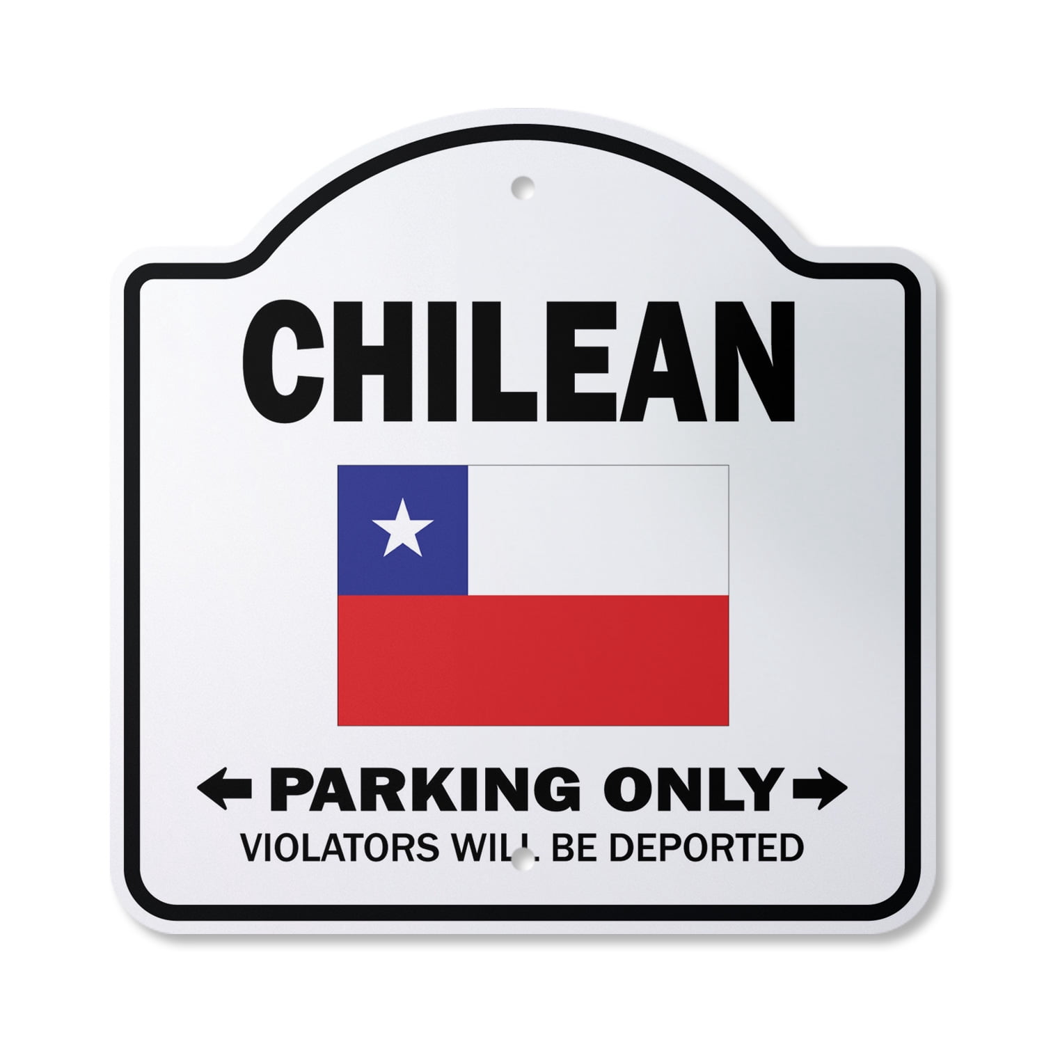 Chilean Parking 10” x 10” Sign | Indoor/Outdoor Plastic | SignMission ...