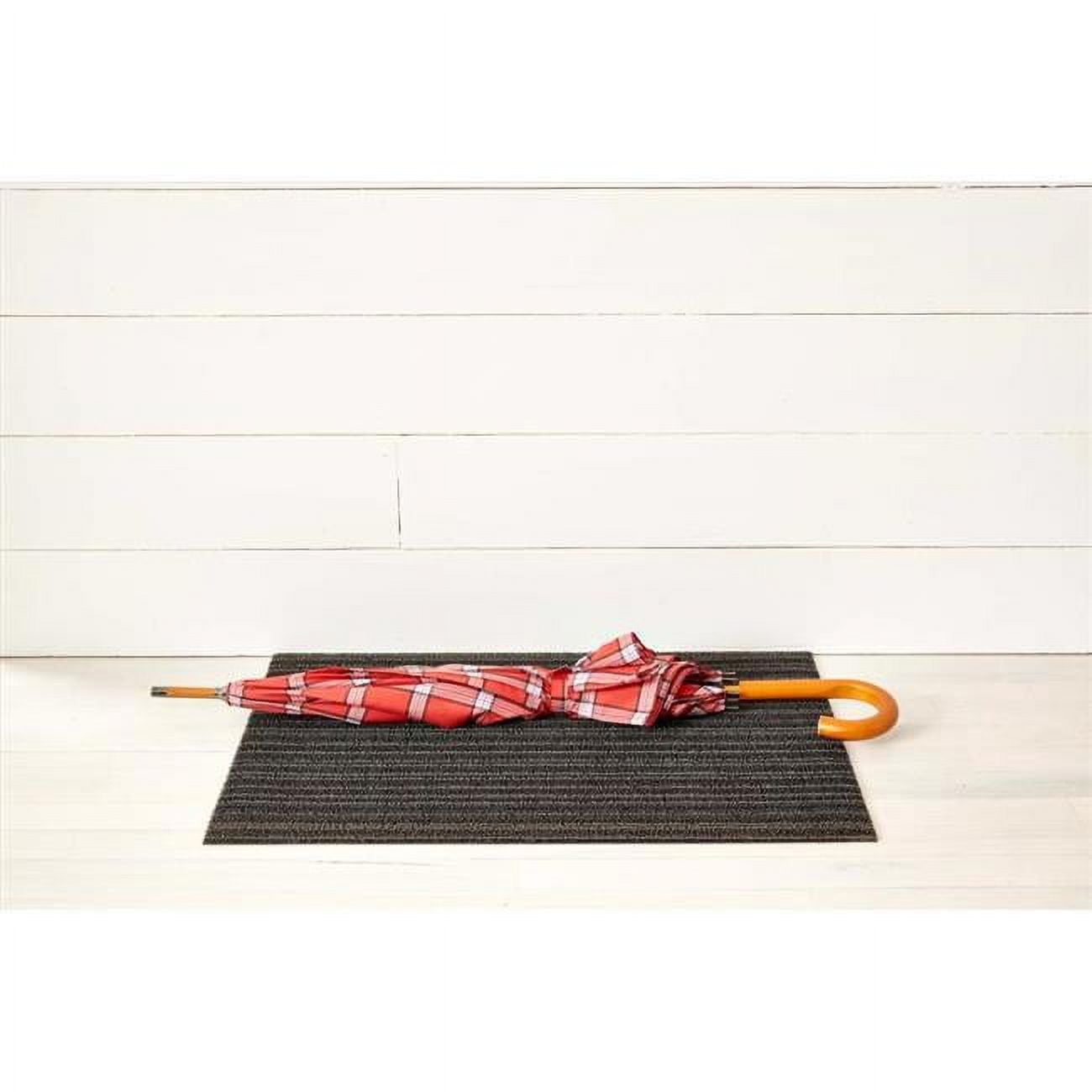 Chilewich 6065484 28 x 18 in. Skinny Stripe Polyester & Vinyl Door Mat ...