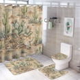 Chilfamy 4PCS Desert Pattern With Skull And Wheel Waterproof Shower ...