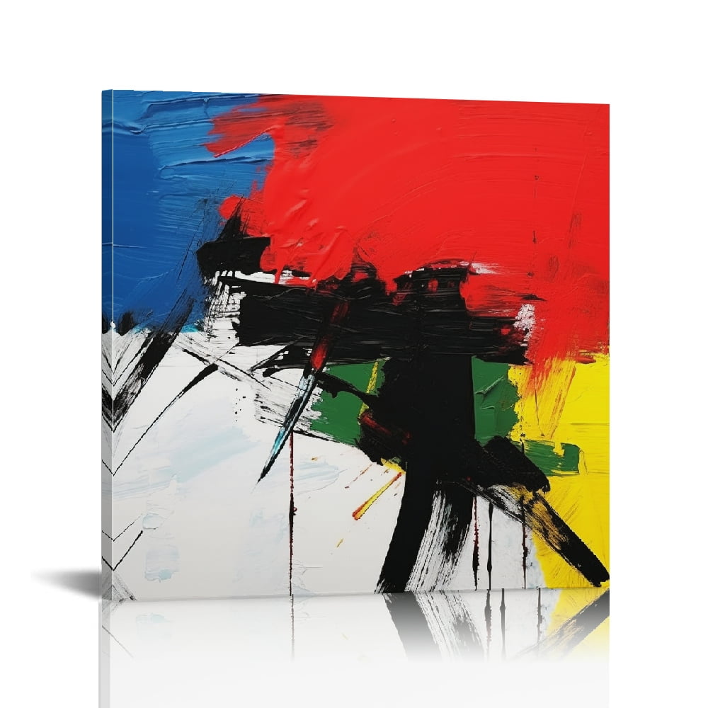 Chilfamy Abstract Expressionism Print On Canvas Wall Art Decor 16x16in - Walmart.com