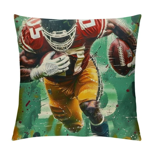Chilfamy American Football Pillow Cover for Couch Sofa Bed,Soccer ...