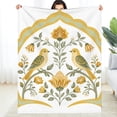 Chilfamy Archway Bird Garden Decorative Blanket, Tear-Resistant Machine ...