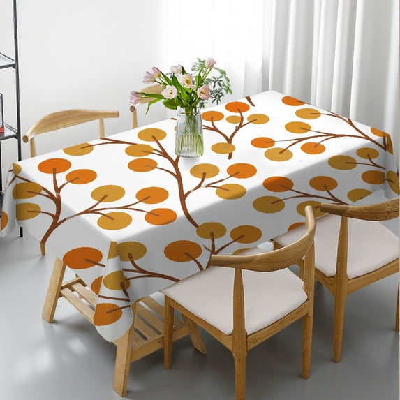 Chilfamy Autumn Berries Branches Pattern Print Rectangle Tablecloth ...