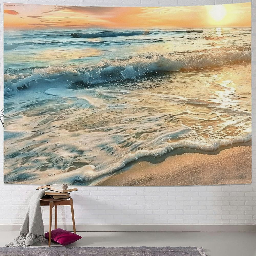 Chilfamy Beach Sunrise Wave Tropical Coastal Ocean Scene Beachy ...