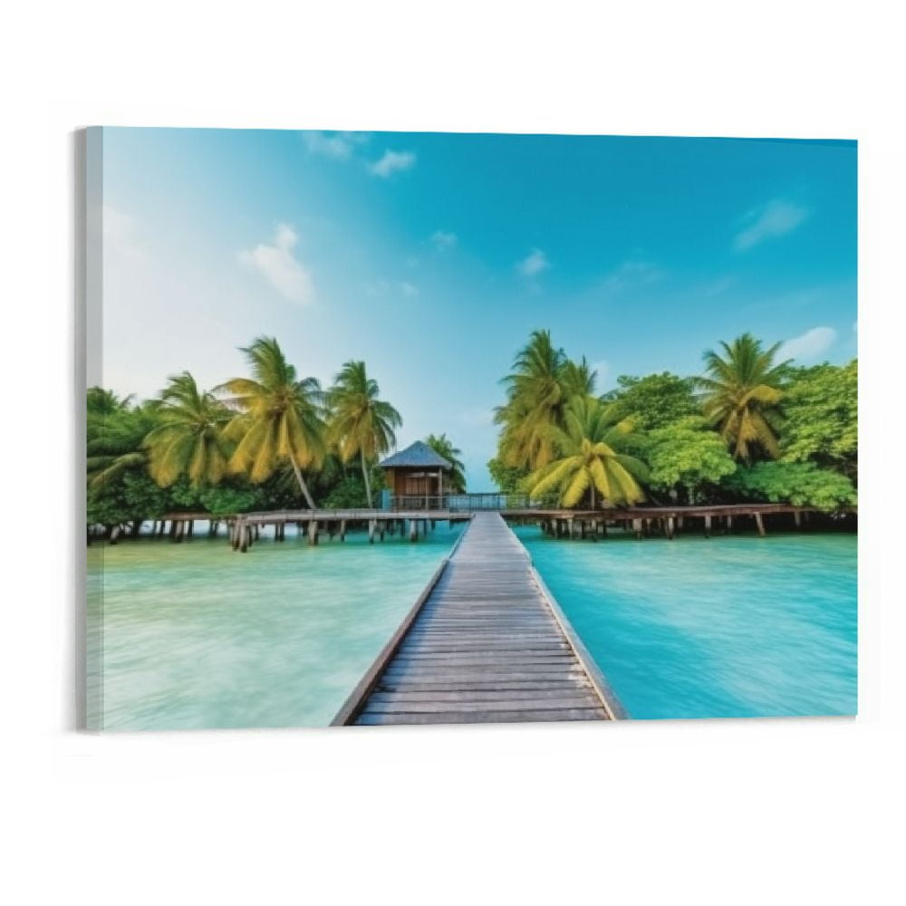 Chilfamy Bedroom Living Room Home Decor Fall Decor Vertical Quay Bridge ...