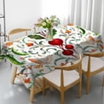 Chilfamy Beetroot Bird Dance Rectangle Dining Tablecloth, Polyester ...