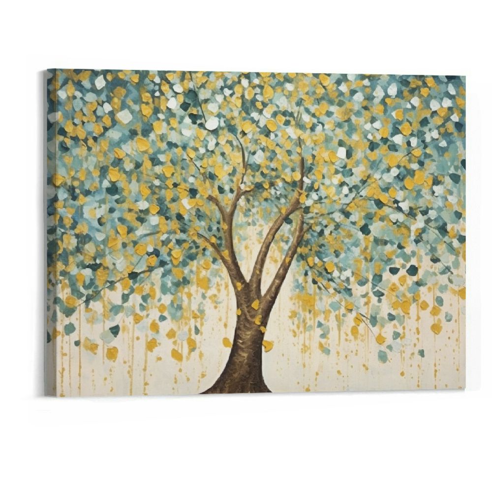 Chilfamy Big Tree Wall Art Nature Canvas Print Scenery Painting Pinted ...
