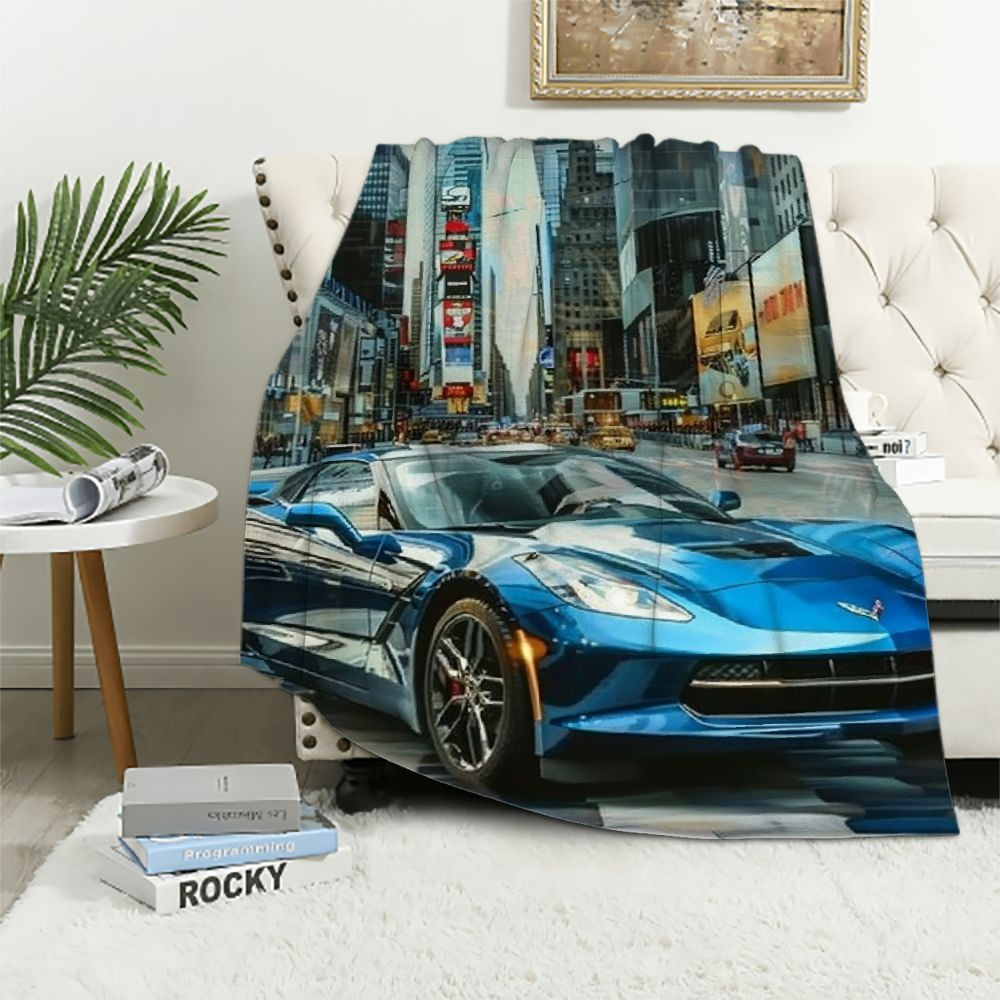 Chilfamy Boys Race Car Throw Blanket Cool Sports Car Blanket for Kids ...