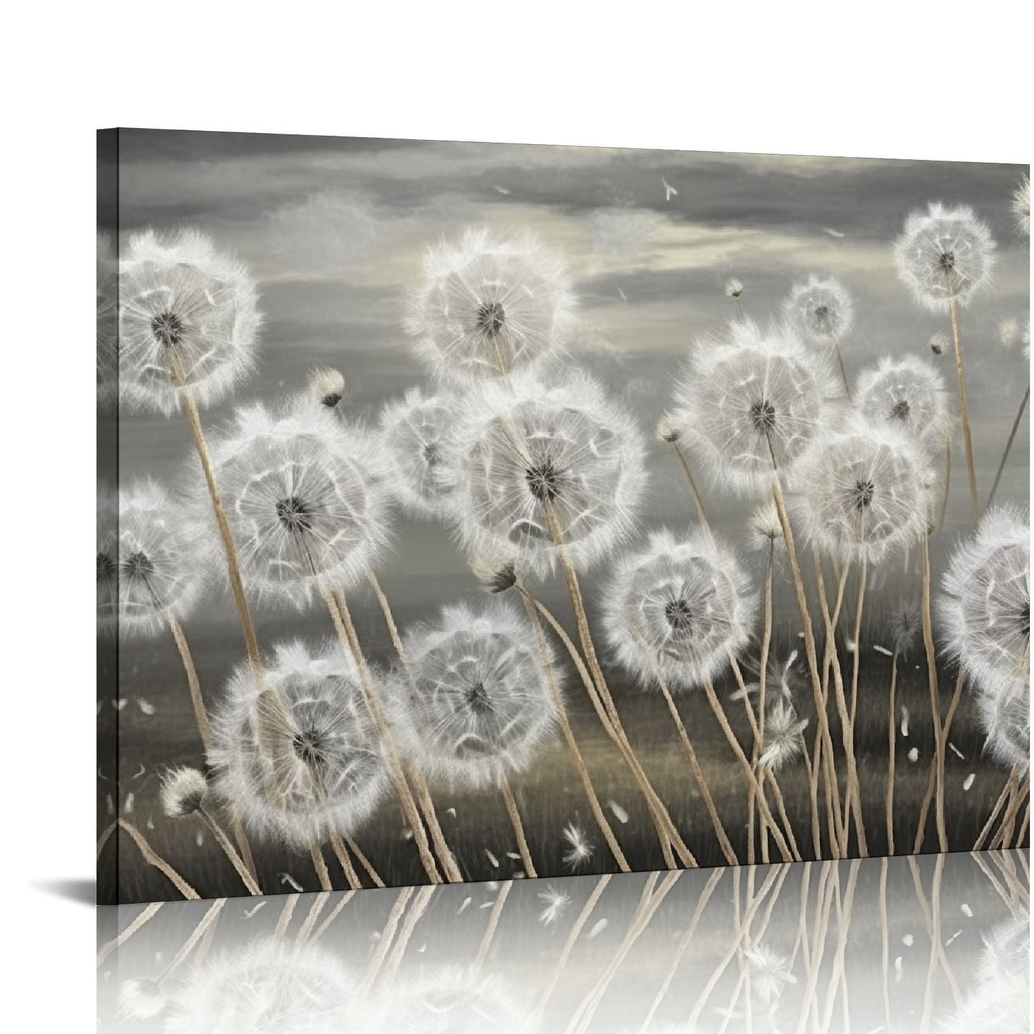 Chilfamy Canvas Wall Art Dandelions Field Sky Ready To Hang Room Home ...