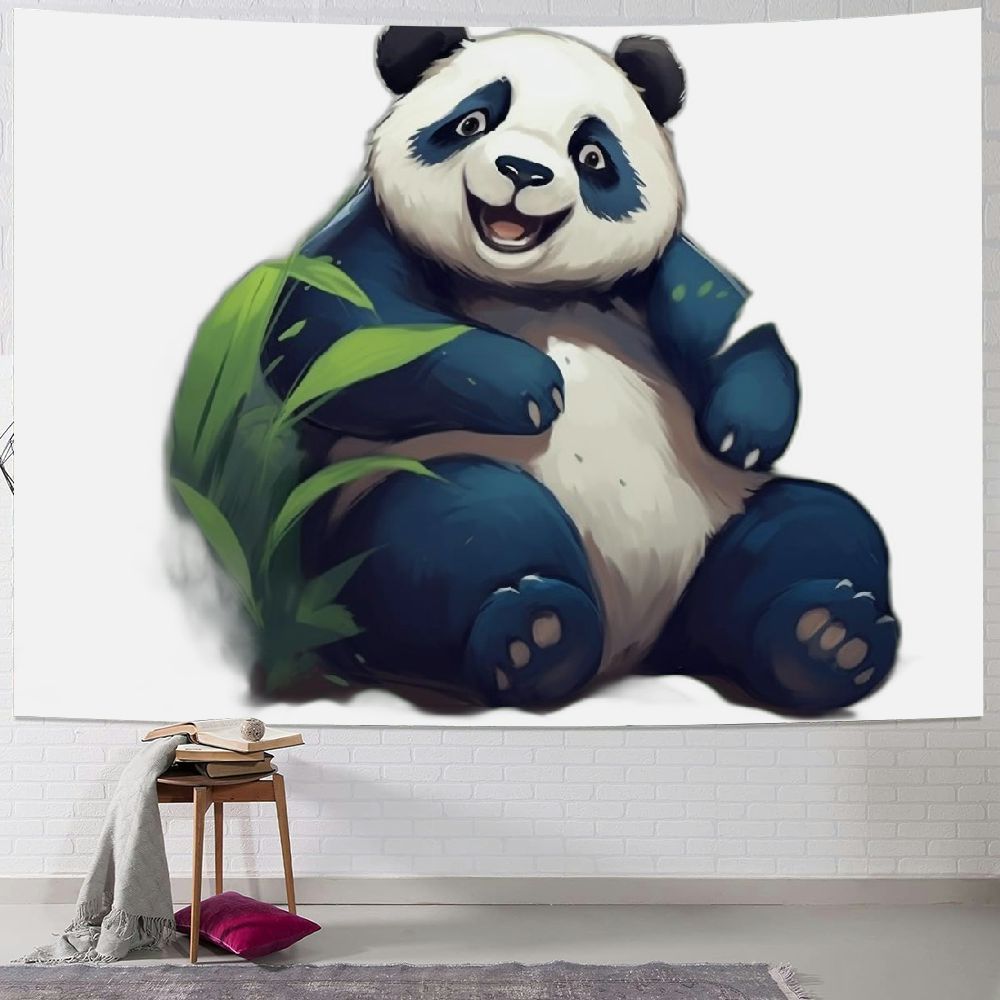 Chilfamy Cartoon Panda Wall Stickers Nursery Animal Wall Decals for Kid ...