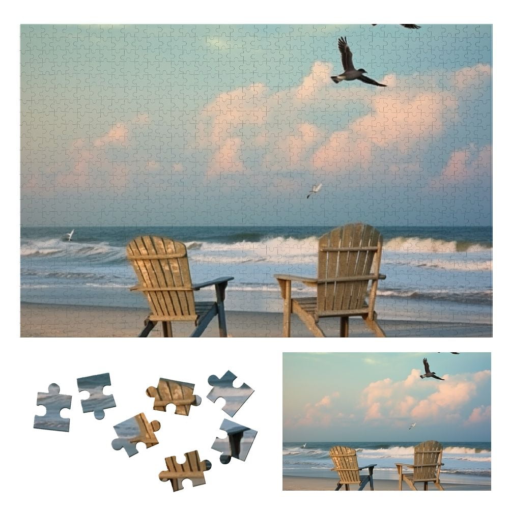 Chilfamy Coastal - Beach Puzzles for Adults Jigsaw Puzzle Beach - Ocean ...