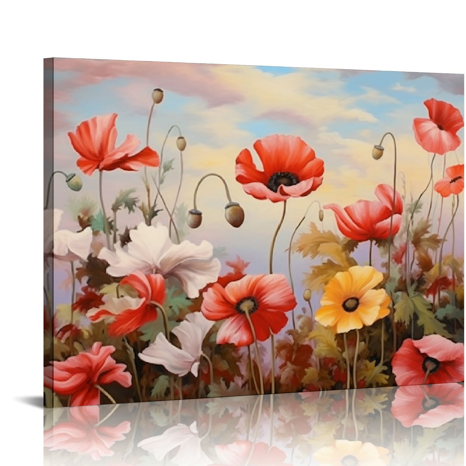 Chilfamy Colorful Flower Wall Art Floral Picture Canvas Posters Print ...