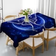 Chilfamy Cosmic Luna Moth Print Rectangle Dining Tablecloth, Festive ...