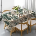 Chilfamy Cozy Christmas Village Rectangle Dining Tablecloth, Festive ...