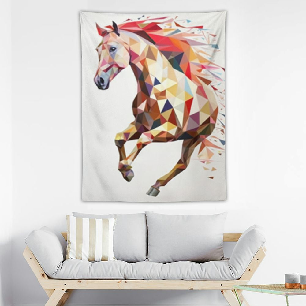 Chilfamy Diamond Tapestry, Disappearing Wild Horse in The Digital ...