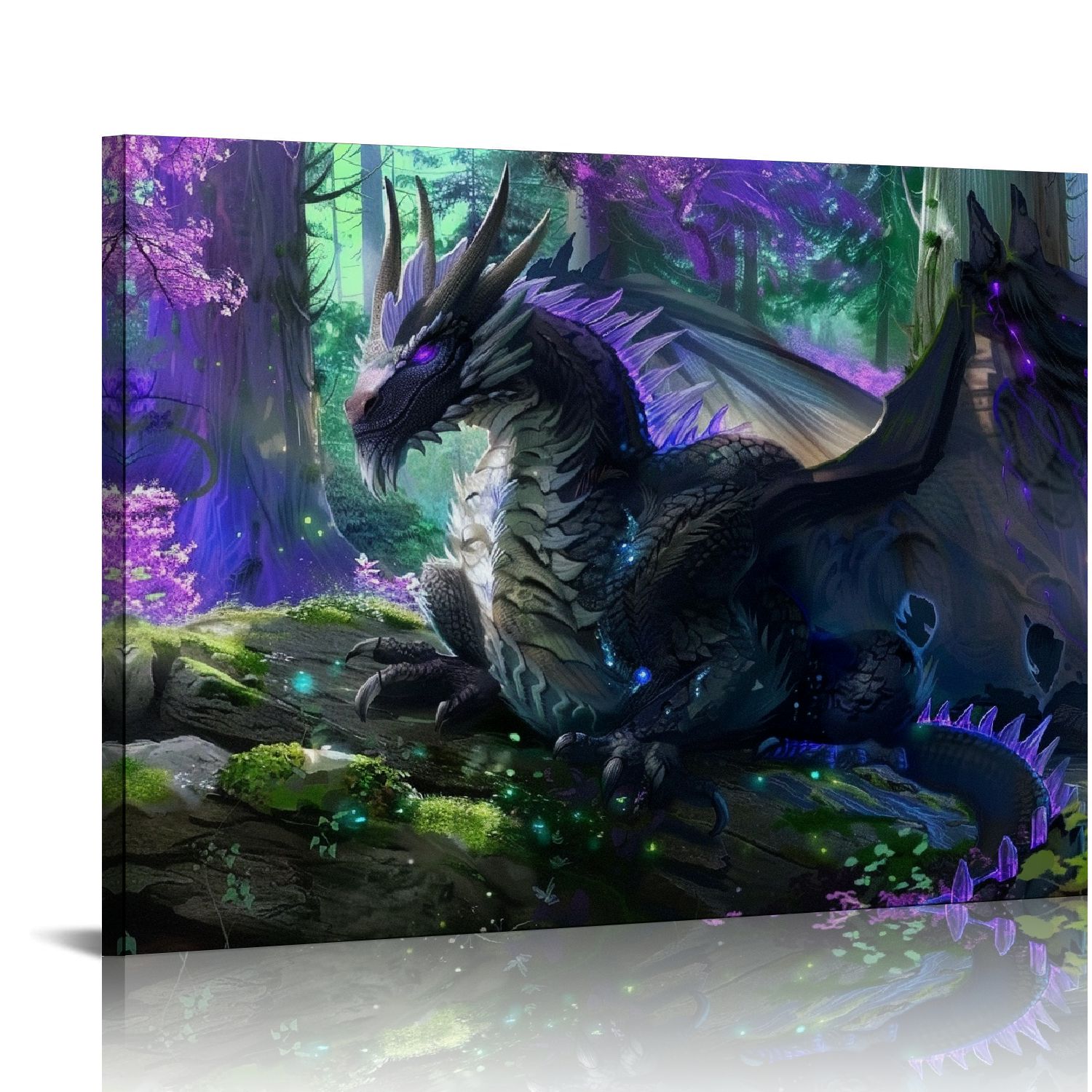 Chilfamy Dragon Canvas Wall Decor For Bedroom and Kitchen - Fashionable ...