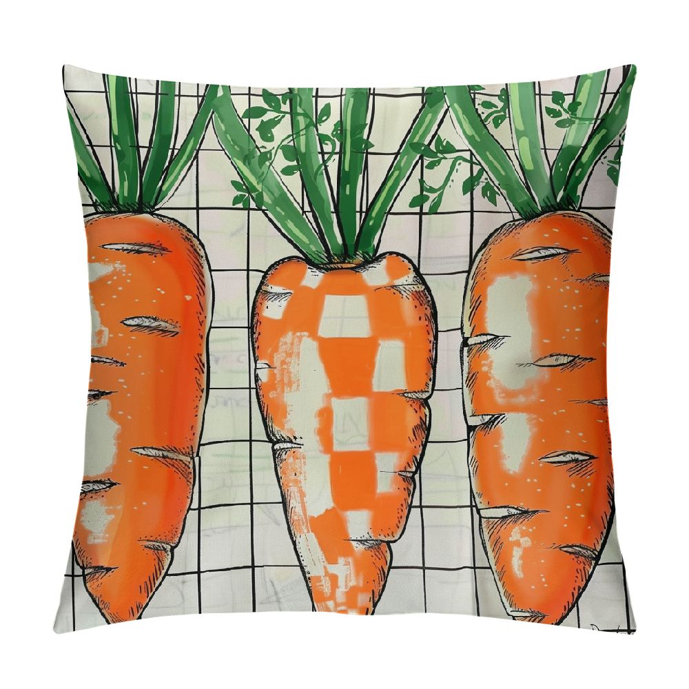 Chilfamy Easter Pillow Covers , Decorative Easter Bunny Eggs Pillow ...