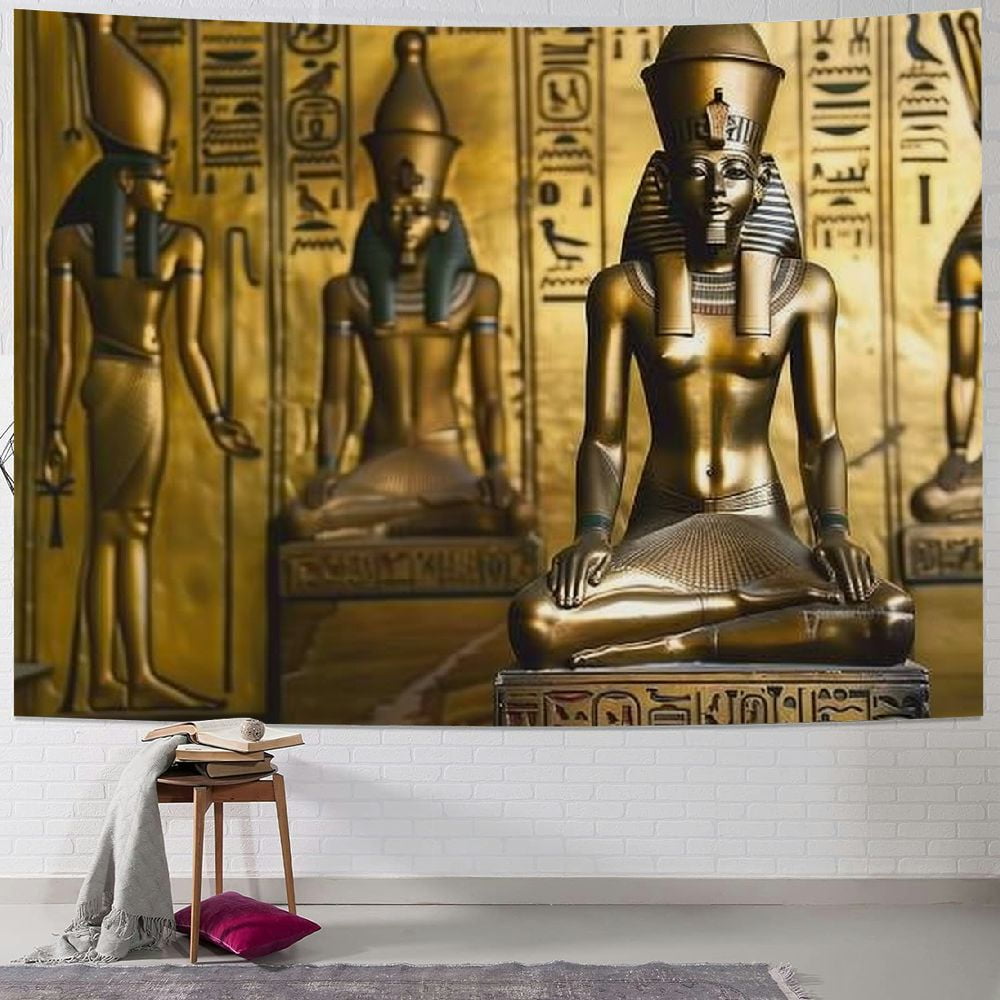 Chilfamy Egyptian Tapestry, Old Egypt Hieroglyphs Tapestry Wall Hanging ...