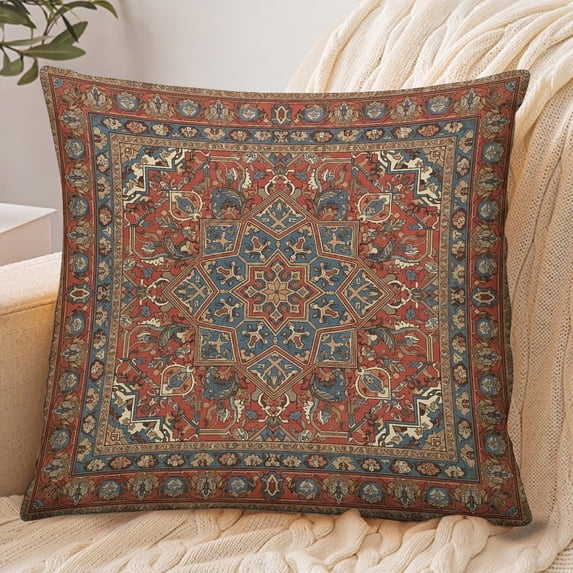 Chilfamy Envelope Throw Pillow Cover, Boho Burnt Orange Grey Ethnic ...