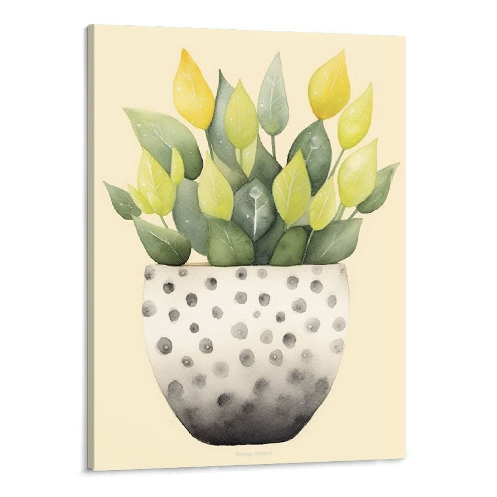 Chilfamy Fall Decor Tropical Plant Canvas Wall Art Picture 16x20in for ...