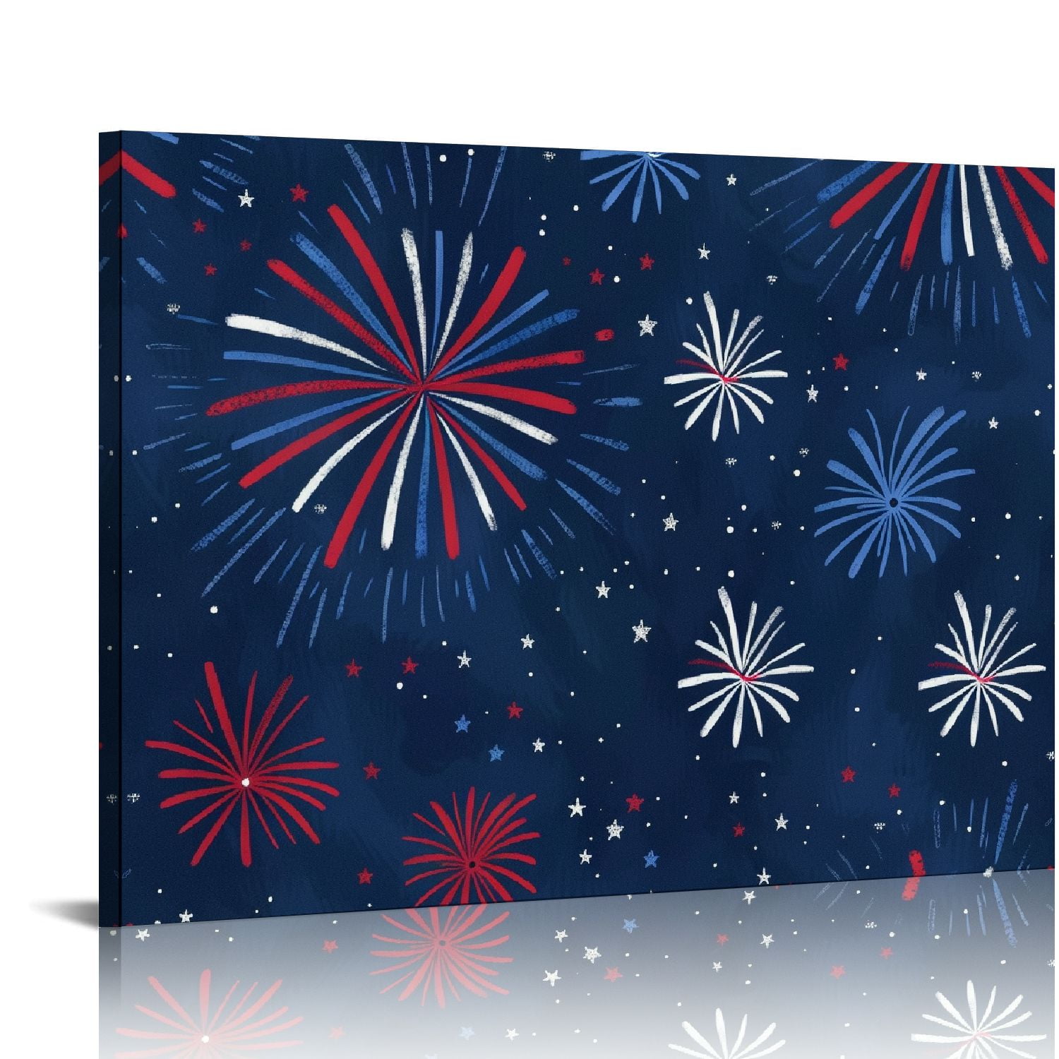 Chilfamy Fireworks Stars Canvas Print Wall Decorations Modern Art Ready ...