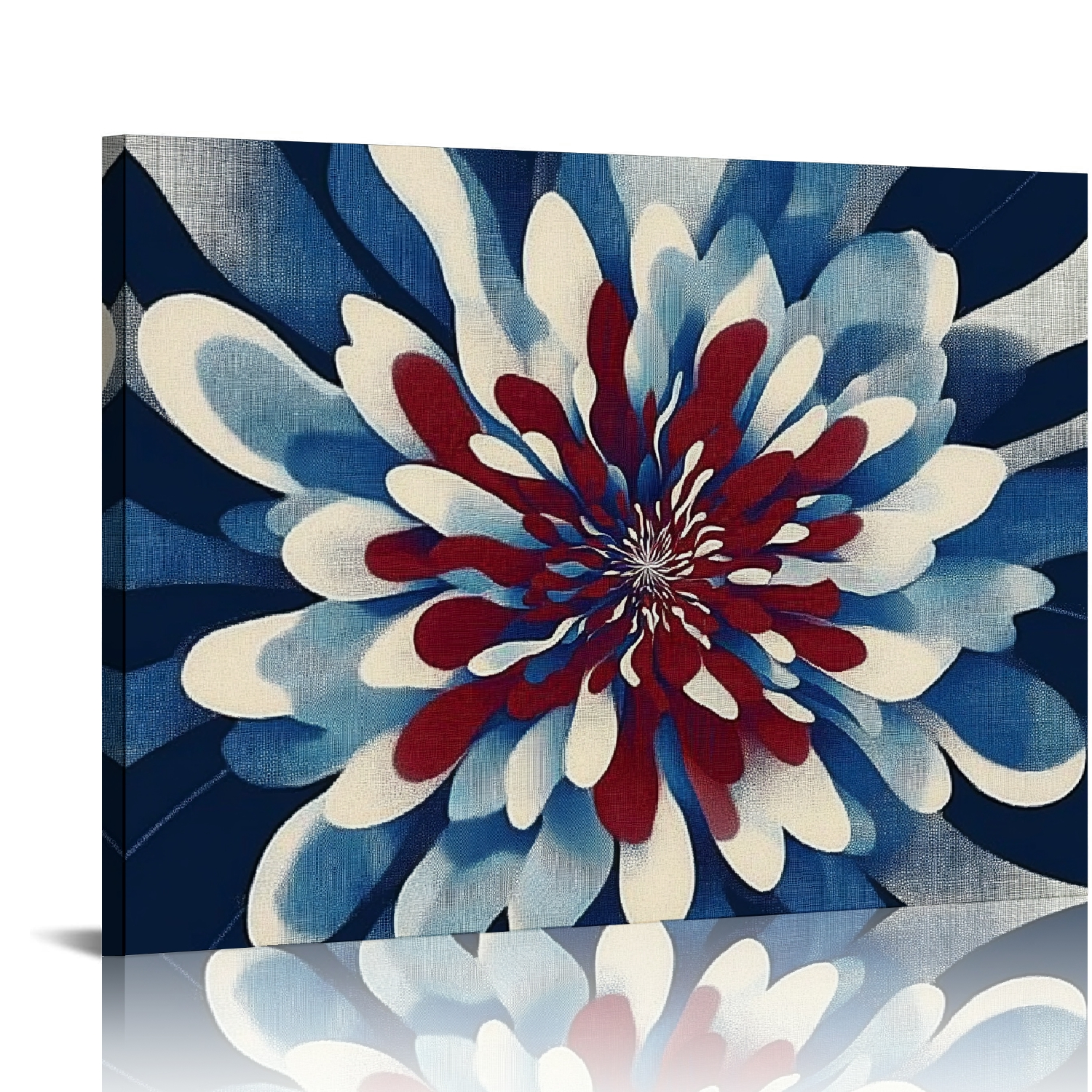 Chilfamy Flower Generative Art Modern Canvas Wall Art Ready To Hang ...